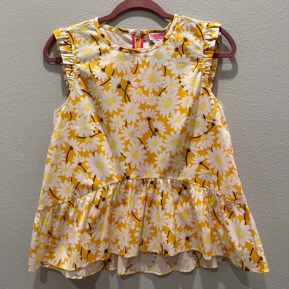 kate spade | Tops | Kate Spade Daisy Flounce Top | Poshmark